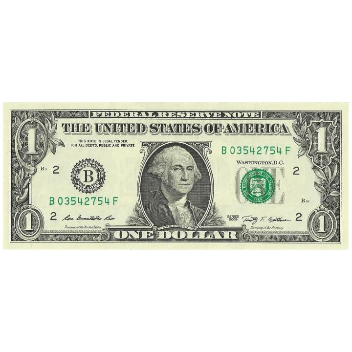 Banknot USA 1 Dolar (1 U.S. dollar / 1 USD) UNC | Kup online na ...