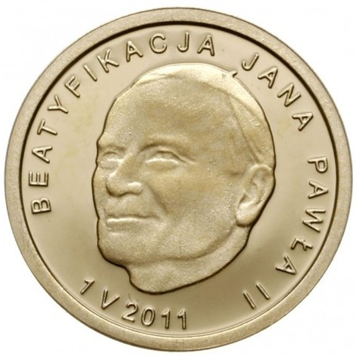 Beatyfikacja Papieża Jana Pawła II 25 zł Złoto 2011 Proof | Kup online ...