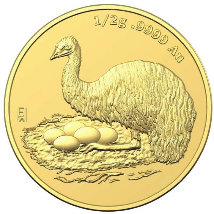 RAM: Mini Money Emu 0,5 grama Złota 2023 Frosted Coin | Kup online na ...