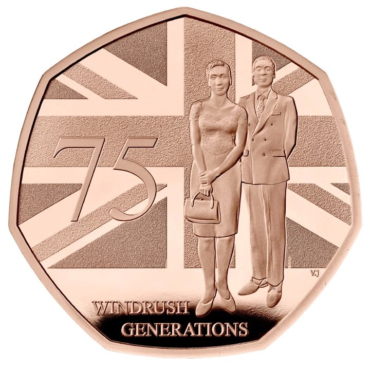 75 Years of the Windrush Generation 50p Złoto 2023 Proof | Kup online ...