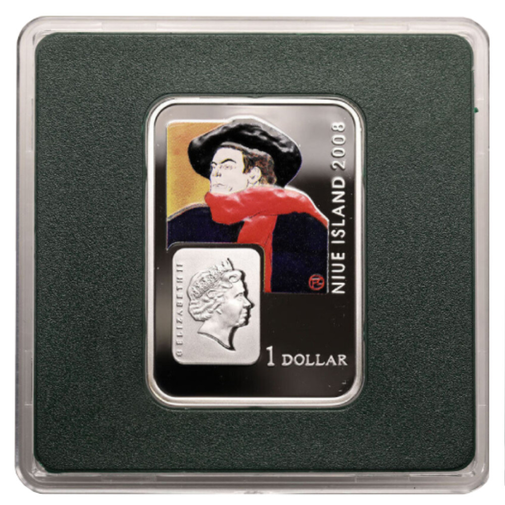 Niue: Henri de Toulouse Lautrec kolorowany Srebro 2008 Proof | Kup ...